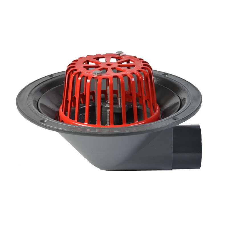 ACO Rainwater Roof Outlet 90dg Screw with Dome Grate - 50mm | Drainage ...