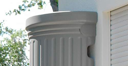 Garden Water Storage Wall Tank Column Tank 550L - Stone Grey | Drainage ...