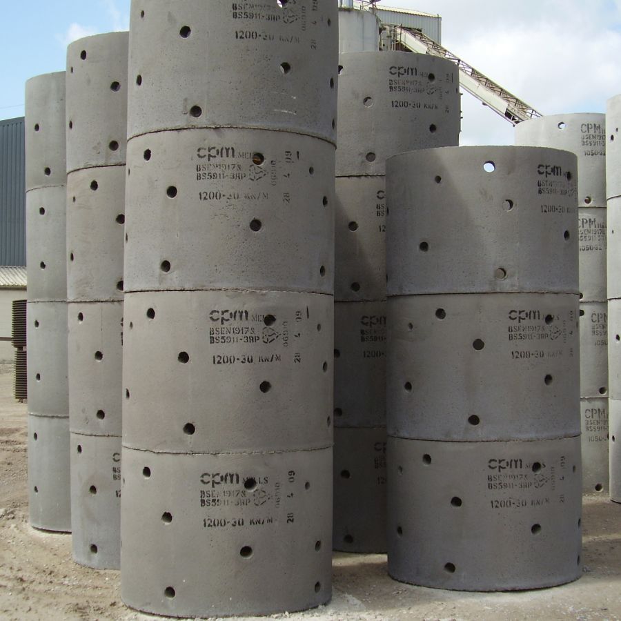Concrete Chamber Ring 1050mm x 1000mm - Perforated Soakaway | Drainage ... Concrete Chamber Ring 1050mm x 1000mm - Perforated Soakaway | Drainage ...