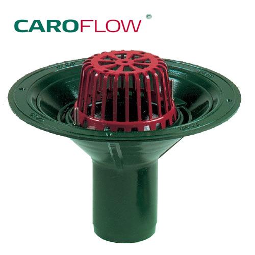 Roof Rainwater Outlet Vertical Spigot 50mm Aluminium - Dome Grate ...