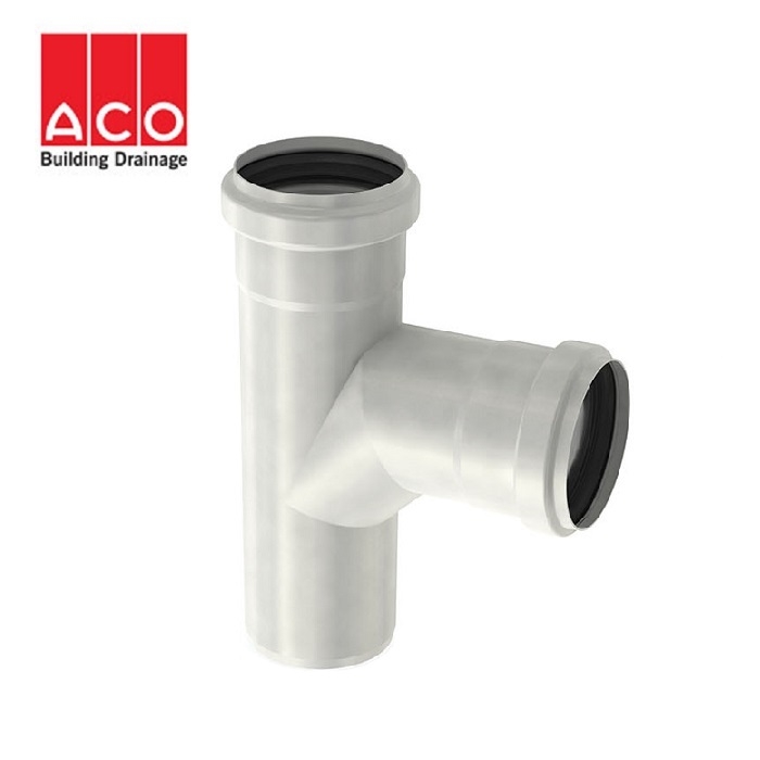 ACO 304 Stainless Steel Single Socketed Pipe 89dg Swept Branch - 50mm ...