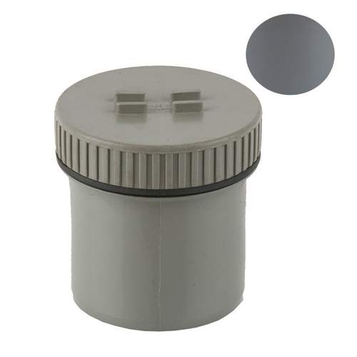Soil Pipe Push Fit Access Plug 82.4mm - Grey | Drainage Superstore Soil Pipe Push Fit Access Plug 82.4mm - Grey | Drainage Superstore