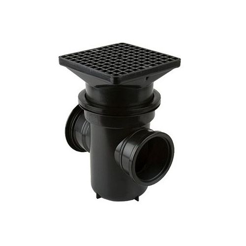 Back Inlet Roddable Gully 90 Degree Outlet Square Grid - 110mm ...