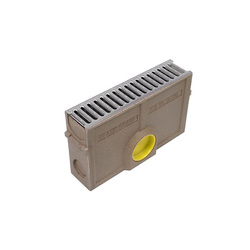 Channel Drain Silt Box & Grate 500mm x 123mm x 300mm - A15 | Drainage ...
