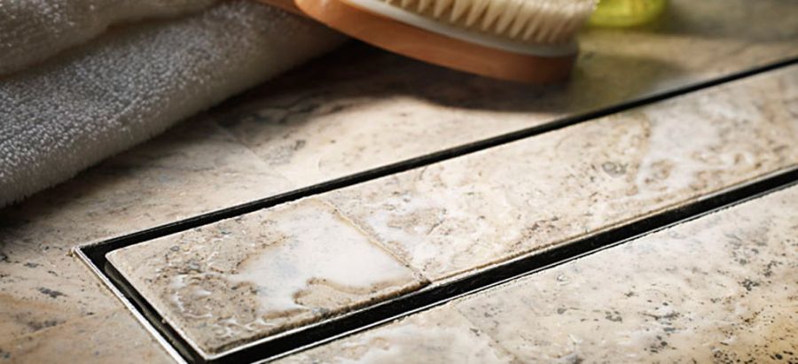 ACO Tiled Shower Channel Drainage Empty Tile Grating 800mm | Drainage ...