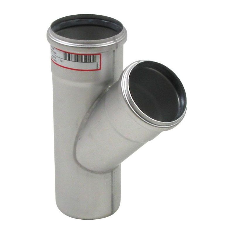 Stainless Steel Pipe 82-75mm 45dg Branch 304 Grade - Blucher Europipe ...