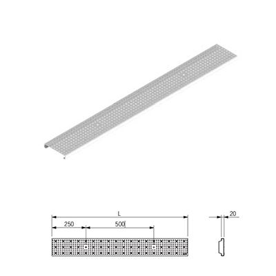 ACO Deckline 125 Perforated Channel Grating 500mm - Class C250 ...