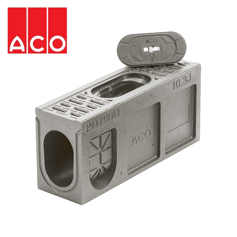 ACO MultiDrain MonoBlock 353mm x 150mm x 500mm Access Unit - Grey ...