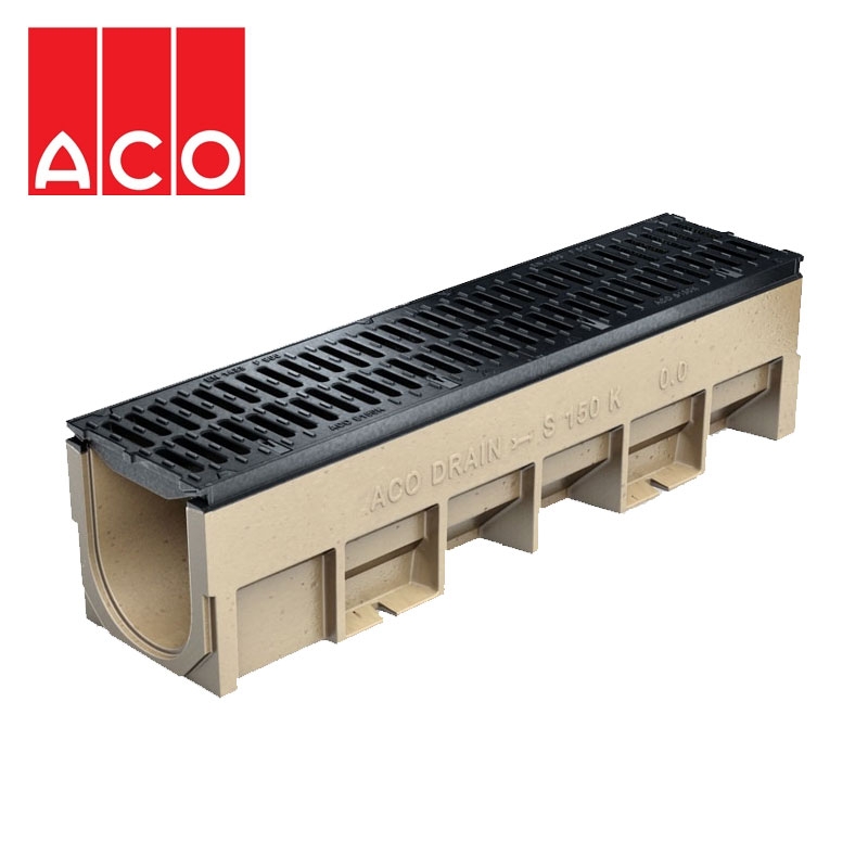 ACO S150 Heavy Duty Channel Drain 205mm x 270mm x 1000mm | Drainage ...