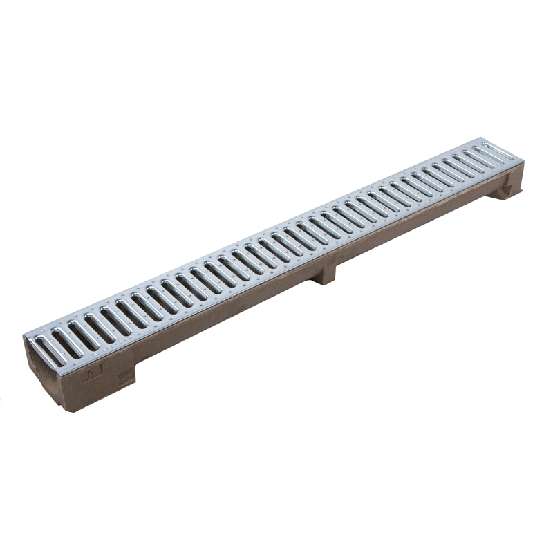 Clark Drain Galvanized Steel A15 Low Profile Channel Drain 1000mm x ...