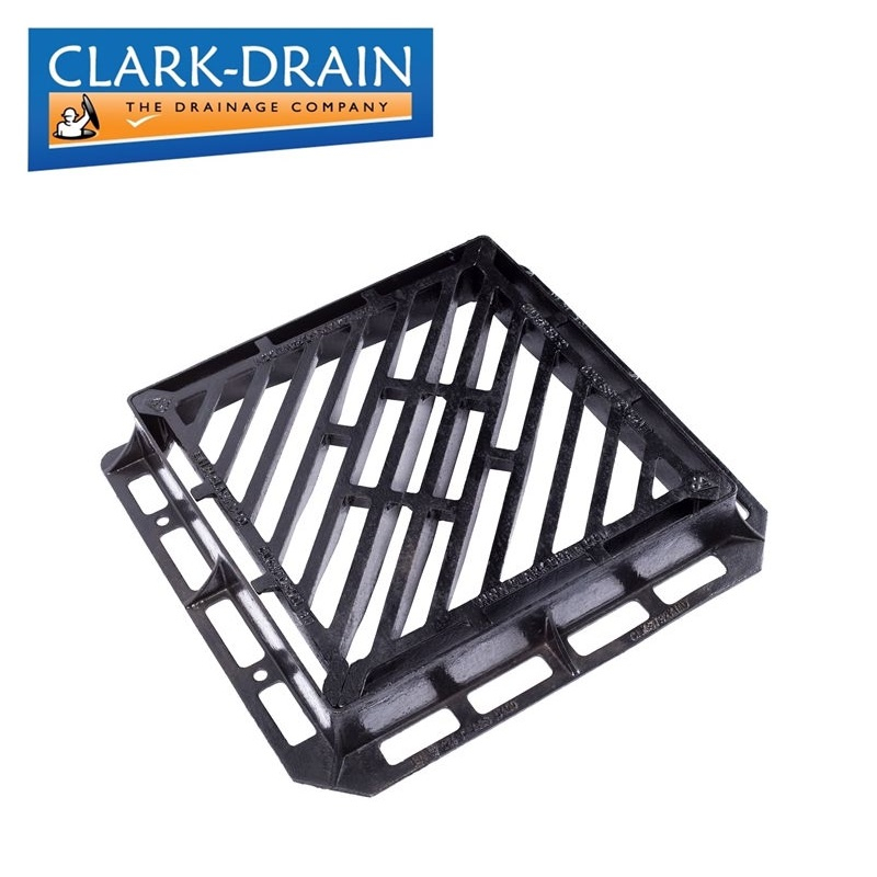 Clark Drain D400 Class Cast Iron Manhole Cover and Frame 600 x 600 x ...