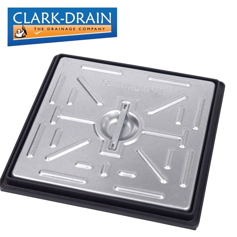 Clark Drain Pedestrian Steel Lid Manhole Cover & Frame 300 x 300 x 30mm ...
