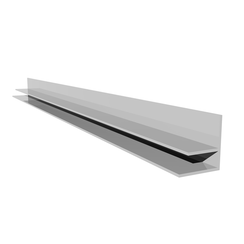 uPVC 'F' Trim (Soffit Board Wall Trim) 5m - White | Drainage Superstore