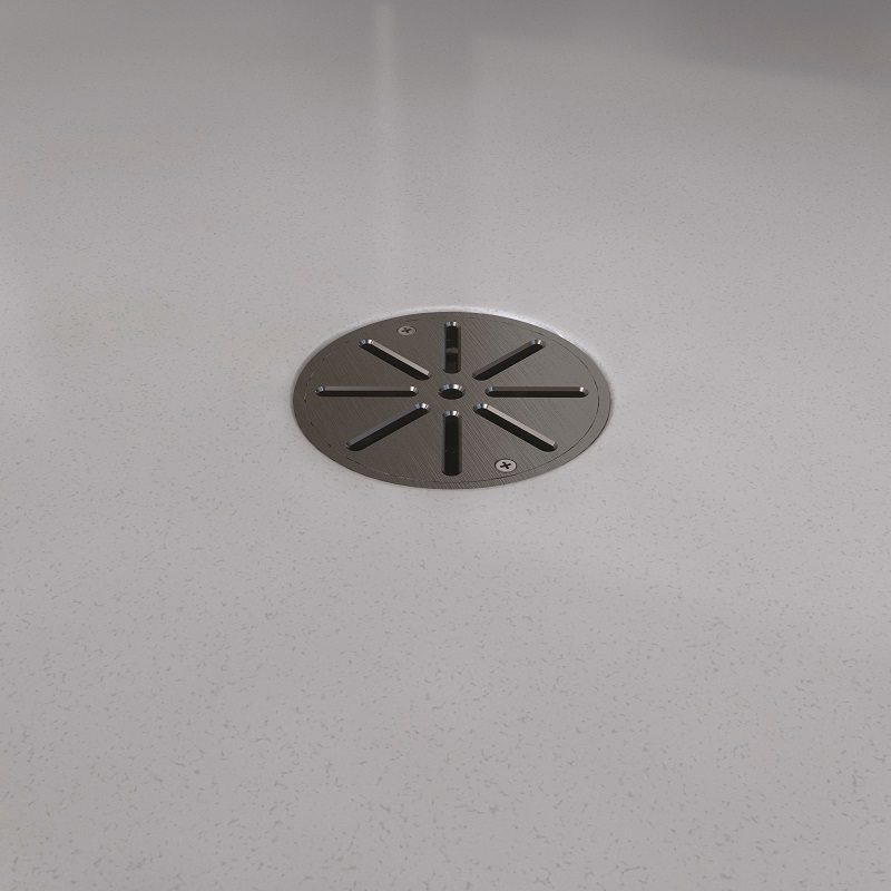 Harmer Aluminium Horizontal Drain Stainless Steel Clamp & Star Grate ...