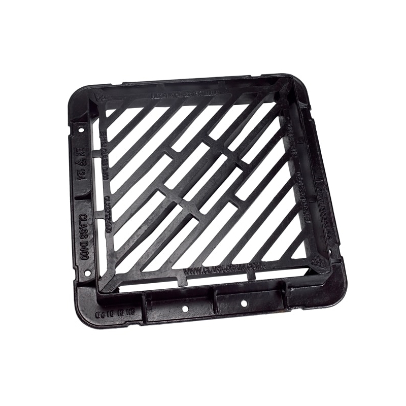 Manhole Gully Grid and Frame 600L x 600W x 100H Cast Iron - D400 Class ...