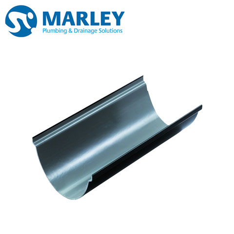 Marley Deepflow150 150mm x 98mm Gutter - Black 4m | Drainage Superstore