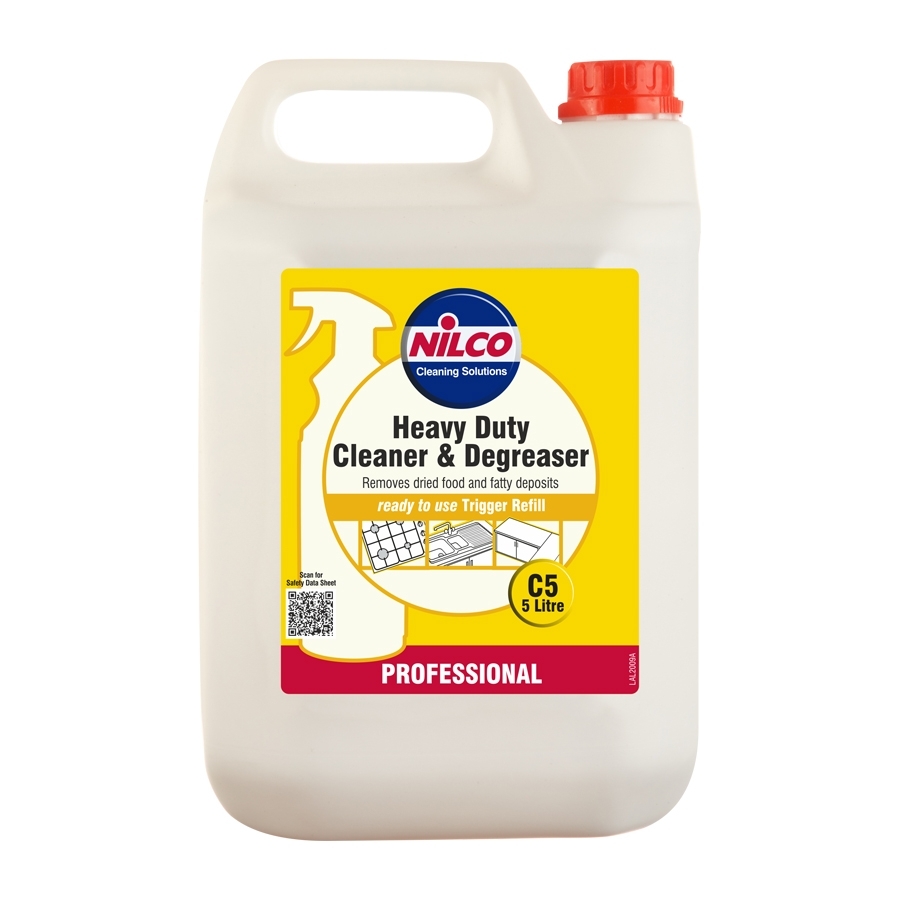 Nilco C5 Professional Heavy Duty Cleaner & Degreaser (5L Jerry Pack ...