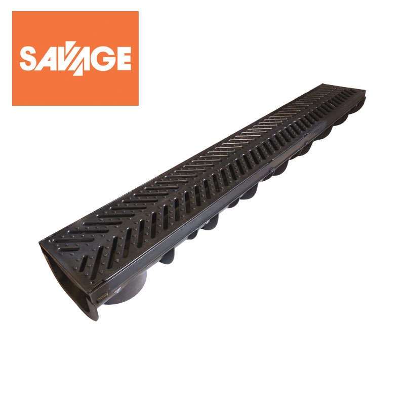Plastic Channel Drain 100mm x 65mm x 1000mm - LibertyPLAS | Drainage ...