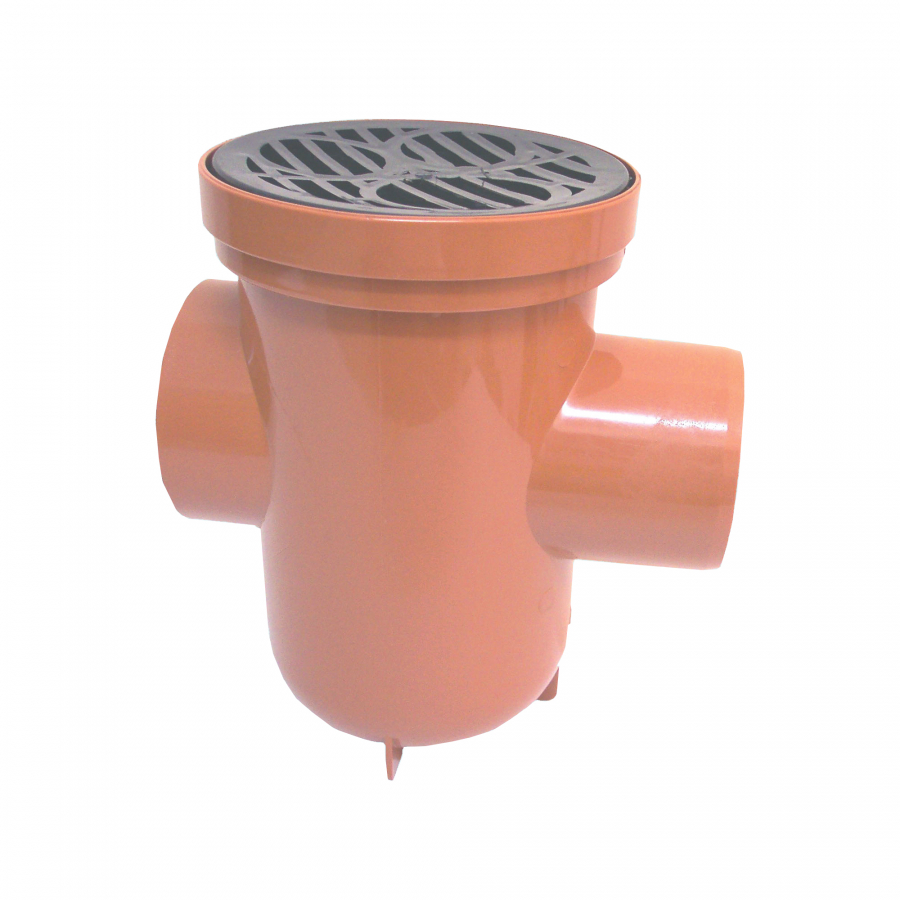 Sewer Underground Drainage Round Back Inlet Bottle Gully - 110mm ...
