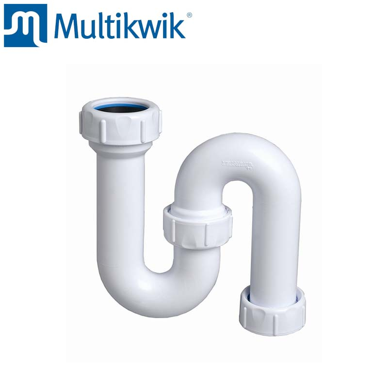 Multikwik Tubular Swivel S Trap - 40mm | Drainage Superstore